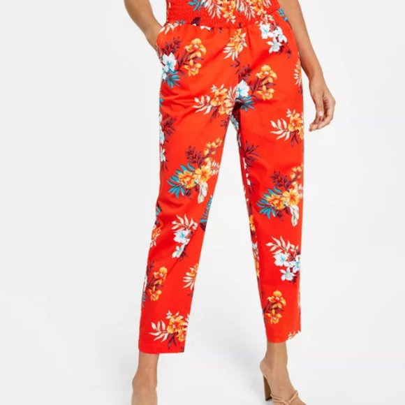 Bar III | Pants & Jumpsuits | Nwt Bar Iii Womens Printed Pullon Pants ...